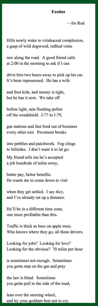 #284 Backstory of the Poem: David B. Prather’s “EXODUS” – Art and ...